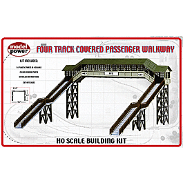Model Pwr - Four-Track Covered Passenger Walkway - Kit - 490-402