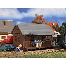 Vollmer - Freight Shed (Goods Shed) - Kit - 2-5/8 x 2-7/8 x 1-3/4" 6.6 ...