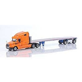 Atlas O - Freightliner Tractor w/East Flatbed Trailer - Assembled ...