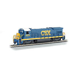 Bachmann - GE B23/B30-7 - Standard DC - CSX #5575 (dark blue, yellow, white roof) - 160-11117
