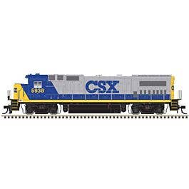 Atlas - GE Dash 8-40B w/Front Ditch Lights - Standard DC - Master(R) Silver - CSX Transportation ...