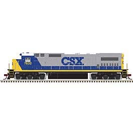 Atlas - GE Dash 8-40C - Front Ditch Lights - Standard DC - Master(R) - CSX white Roof #7636 ...