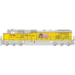 Bachmann - GE Dash 9-44CW - Standard DC - Union Pacific #9798 (Armour Yellow, silver, US Flag ...