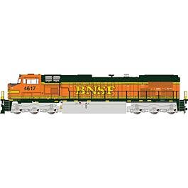 Bachmann - GE Dash 9-44CW - Standard DC - BNSF Railway #4617 (H2, green, orange, yellow, silver ...