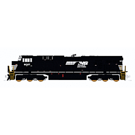 Fox Valley - GE ES44AC - Standard DC - Norfolk Southern #8097 (black ...