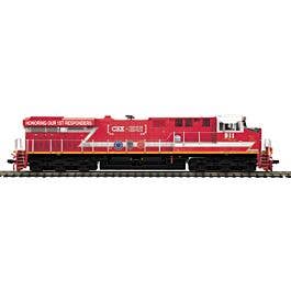 MTH - GE ES44AC - Standard DC - CSX Transportation #911 (First Responder Commemorative; red ...