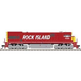 Atlas - GE U30C Low Nose - Standard DC - Master(R) Silver - Rock Island #4593 (red, yellow ...