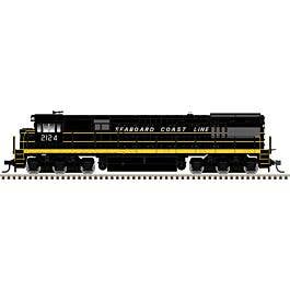 Atlas - GE U30C Phase I - Standard DC - Master(R) Silver - Seaboard Coast Line 2124 (black ...