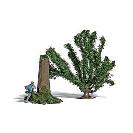 Busch - Geochcher - Action Set - Land Rover Defender, Tree, Stump ...