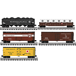 K-Line - Gold Line(tm) Freight Car 5-PAC - Pennsylvania Railroad - 401 ...