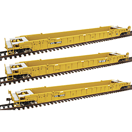 Walthers - Gold Line(TM) NSC 3-Unit Well Car Assembled - TTX - 932-3950