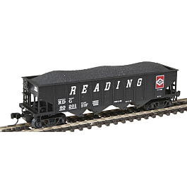 Bowser - H21a 4-Bay Hopper Ready to Run - Reading #60201 - 6-37659