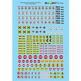 Microscale - Highway Sign Decal Set - Road & Street Signs, Oversize ...
