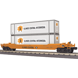 MTH - Husky Stack Car - 3-Rail - Ready to Run - RailKing(R) - Illinois ...
