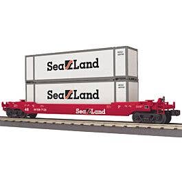 MTH - Husky Stack Intermodal Well Car w/Load - 3-Rail - Ready to Run ...