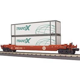 MTH - Husky Stack Intermodal Well Car w/Load - 3-Rail - Ready to Run ...
