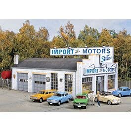Walthers - Import Motors - Kit - 7-1/4 x 5-3/8 x 3-7/8" 18.4 x 13.6 x 9 ...