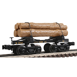 IndustRail - Industrial Rail(R) Skeleton Log Car with Log Load, 3-Rail ...