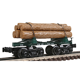 IndustRail - Industrial Rail(R) Skeleton Log Car with Log Load, 3-Rail ...