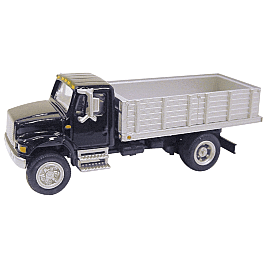 Boley - International 2-Axle Long Closed Stakebed Truck - Black, Silver ...