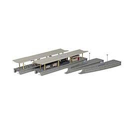 Kato - Island Platform Set - Kit - 2 Sections and Tapered Ends - 381-23170