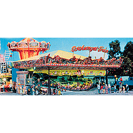 Faller - Jungle Train Working Carousel w/Drive Motor - 8-21/64 x 7-31/ ...