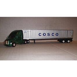 HLP - Kenworth T700 w/53' Container Chassis & Load - Assembled - Green ...