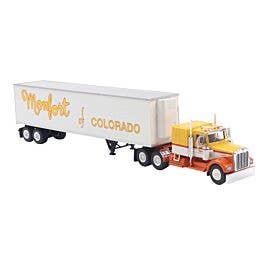 Brekina - Kenworth W900 Semi Tractor w/Sleeper Cab & Reefer Trailer ...