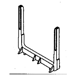 Det West - Log Bunks - Pacific Car & Foundry Type pkg(4) - 235-171