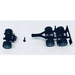 Herpa - Lowboy Dual-Axle Booster w/Integrated Rear Axle with Fenders ...