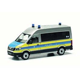 Herpa - MAN TGE Passenger Van - Assembled - Police (silver, yellow ...
