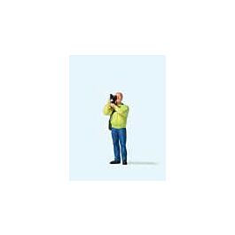Preiser - Man with Video Camera Individual Figure - 590-28257