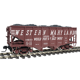 Atlas O - Master 55-Ton Fishbelly 2-Bay Open Hopper w/Flat Ends - 2 ...