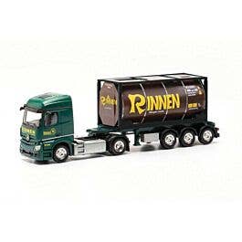 Herpa - Mercedes-Benz Actros Tractor with Container Chassis & Tank ...