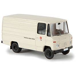 Brekina - Mercedes-Benz L 406 D Cargo Van - Assembled - TSI (white, red ...