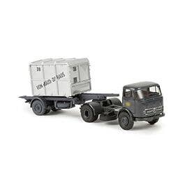 Brekina - Mercedes-Benz LPS 338 Tractor w/LCL Container Trailer ...
