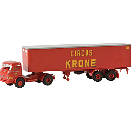 Brekina - Mercedes-Benz LPS 338 Tractor w/Van Trailer - Assembled ...