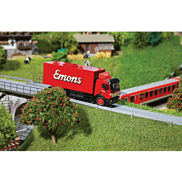 Faller - Mercedes-Benz SK Box Truck - Car System - Emons (red, ivory ...