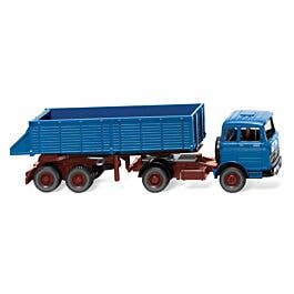 Wiking - Mercedes-Benz Tractor with Dump Trailer - Assembled - Blue ...