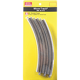 MicroTrain - Micro Track Curved Track - 220mm x 45-Degree Curved Track ...
