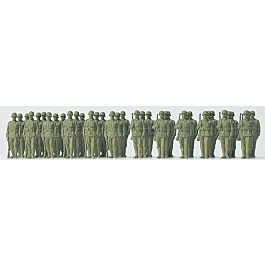 Preiser - Military - Former German Army WWII - Unpainted Figures - Infantry Rifleman in ...