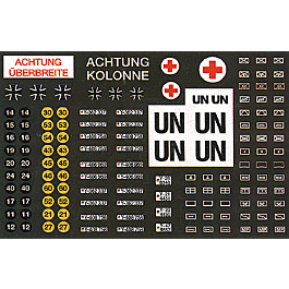 Kibri - Military - Modern German Army (BW) - Decal Set - Vehicle ...