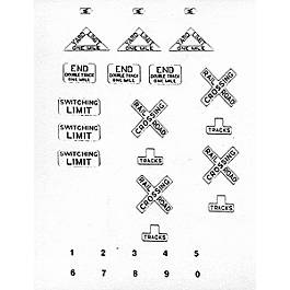 DBJ - Milwaukee Road Sign Sets (Printed Paper) - Mainline Signs - 87-102