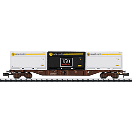 Trix - Minitrix Type Sgnss Container Flatcar w/XXL WoodTainer Load ...