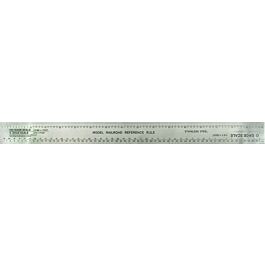 Excel - Model Railroad Ruler - 12" 30.5cm - Stainless Steel, Multi ...