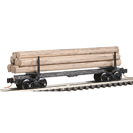 MicroTrain - Modern Log Car w/Uprights w/Log Load - 489-11400090