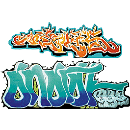 Blair Line - Modern "Tagger" Graffiti Decals - Set #19 Onorok/Inca ...