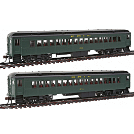 Con-Cor - mP54 Coach 2-Pack Assembled - Erie #1 (Erie Green) - 223-94013