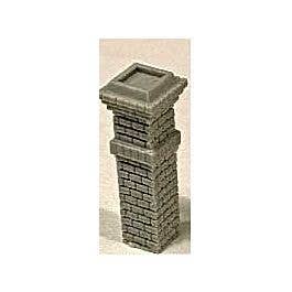 Bar Mills - Narrow Square Brick Chimney - Unpainted Cast Resin 1" 2.5cm ...