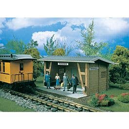 Vollmer - Nordheim Flagstop Station - 13-13/16 x 9-13/16 x 6-1/2" 34.5 x 24.5 x 16.3cm - 770-1205